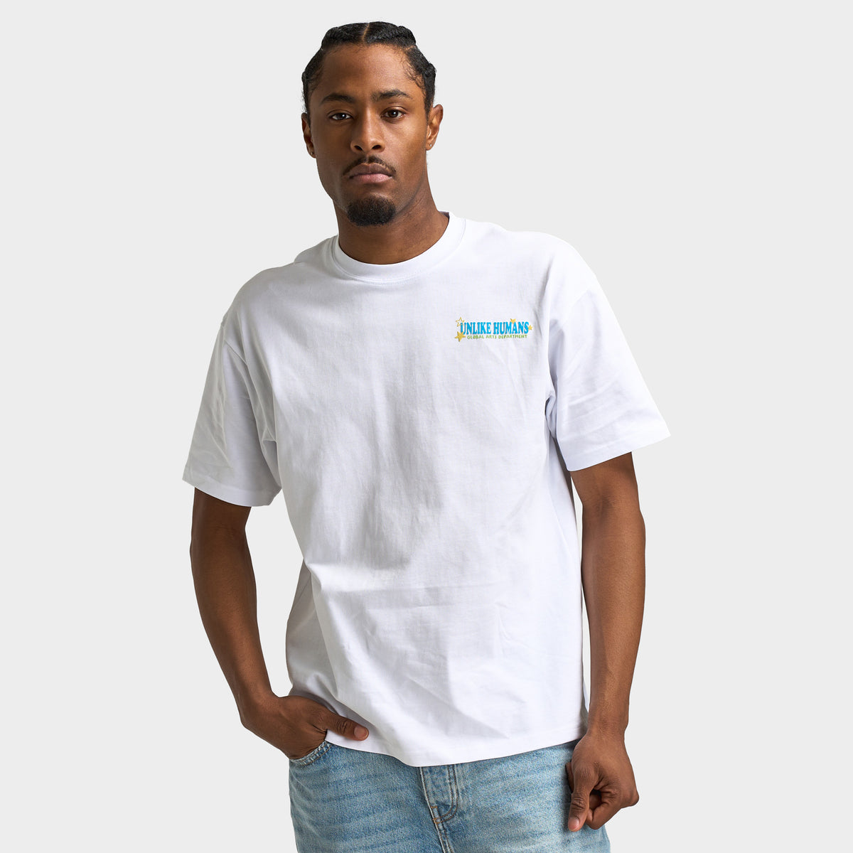 Unlike Humans t-shirt Globe Dept / Blanc optique – JD Sports