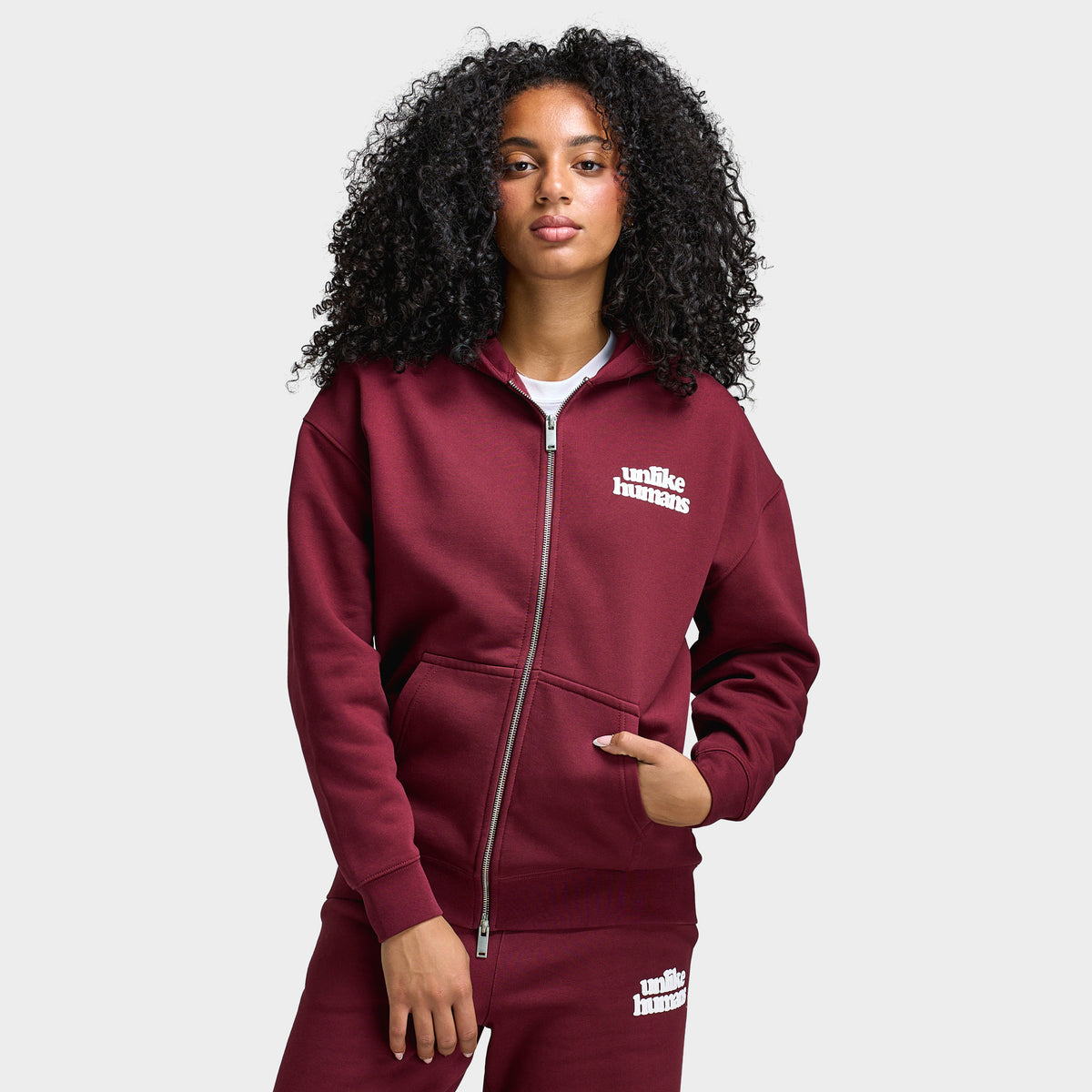 Unlike Humans Women's Bubble Fullzip Hoodie / Red – JD Sports