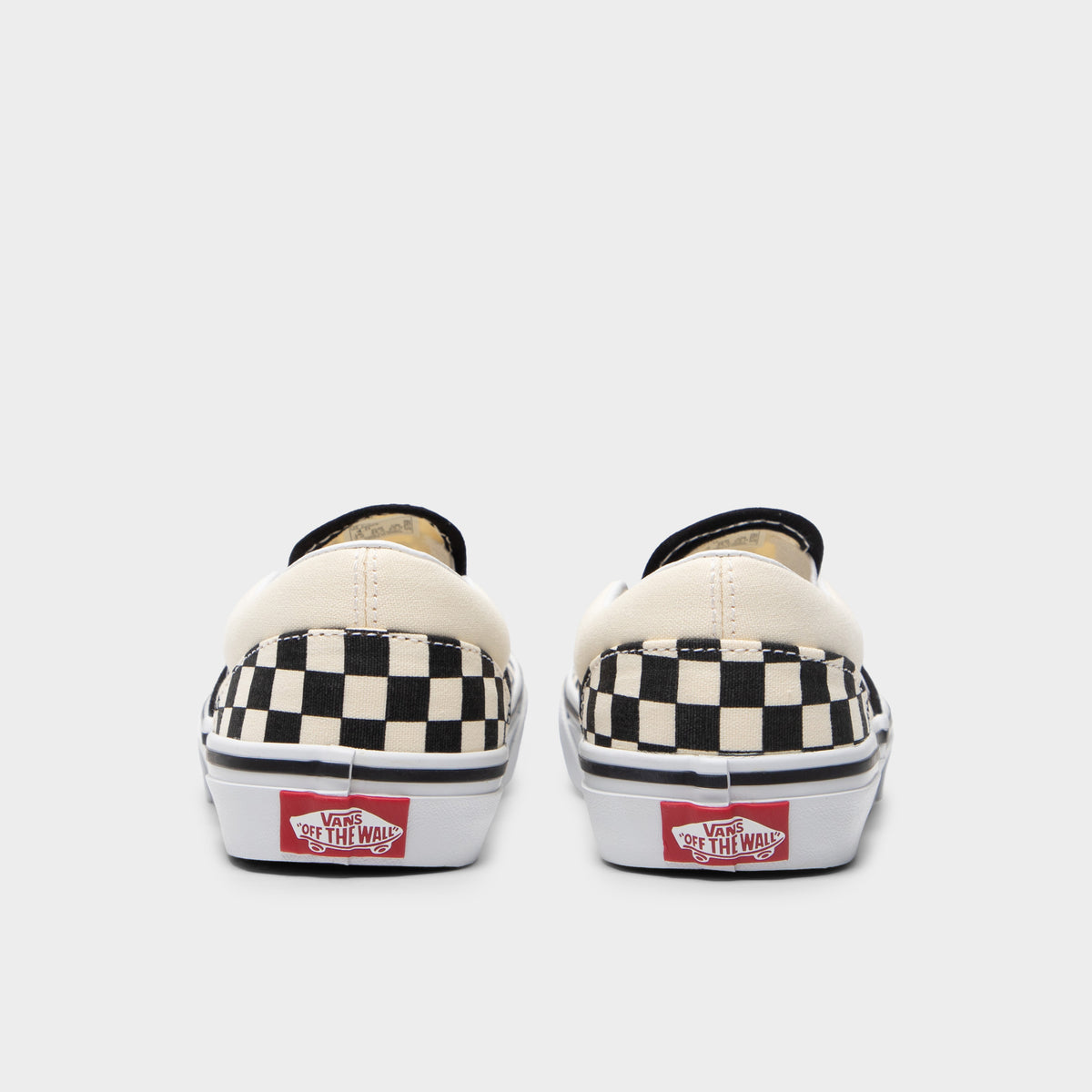 Vans Juniors' Checkerboard Classic Slip-On Black / White – JD Sports